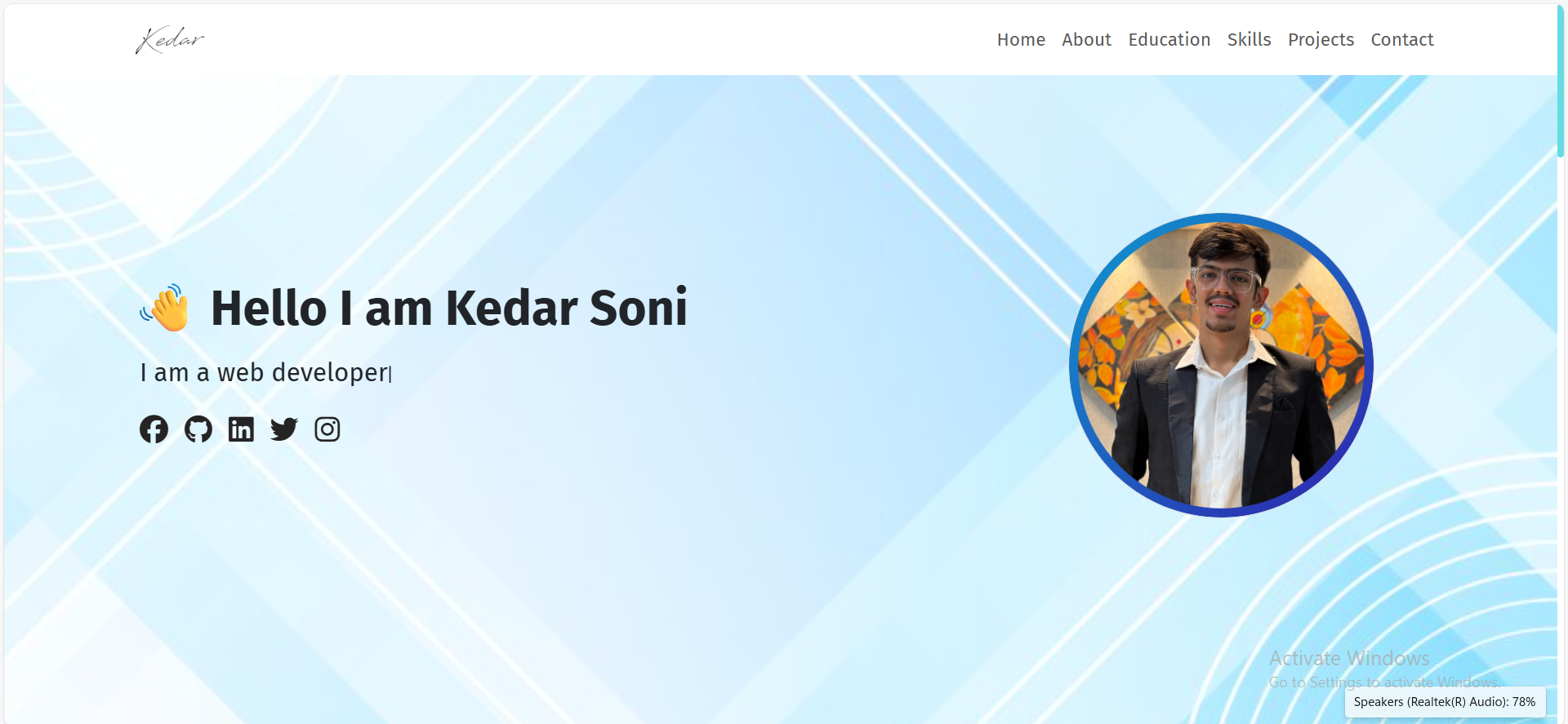 GitHub - kedarsoni04/PRODIGY_WD_04: Portfolio Website