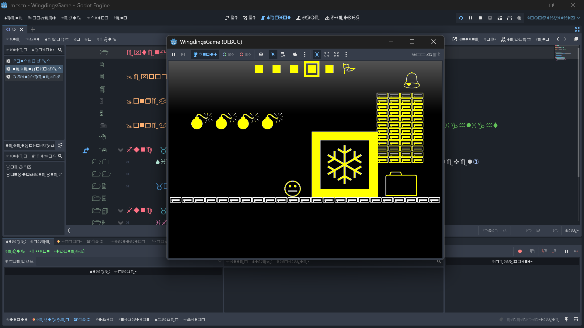 GitHub - Lyzurly/wingdingsgame: ☺︎ ︎ ︎ ︎ ︎ ︎🏱︎ is a simple platformer game that was coded ...