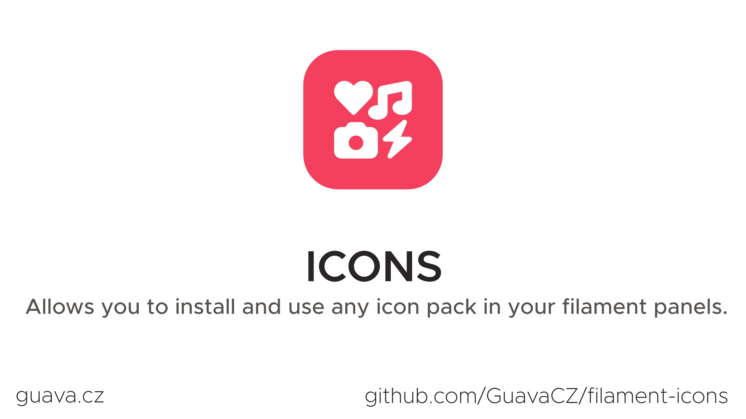 GitHub - GuavaCZ/filament-icons