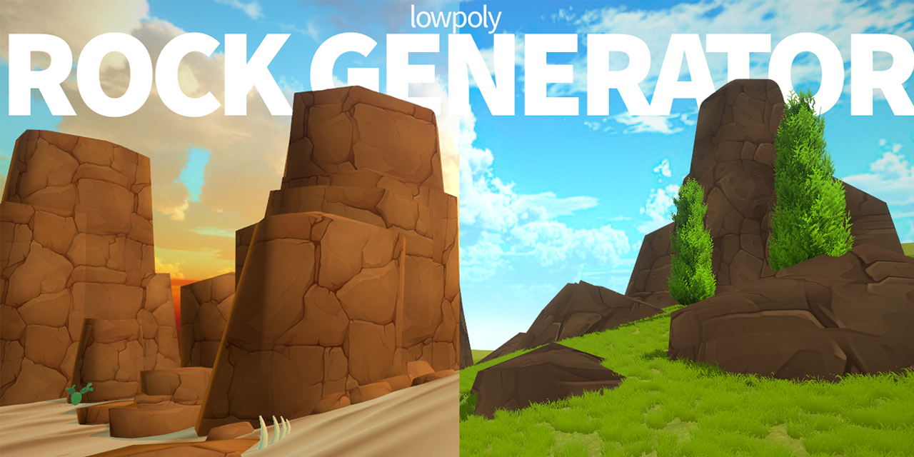 GitHub - catseen/UNITY-rock-generator: Low-poly single-mesh rocks generator with custom ...