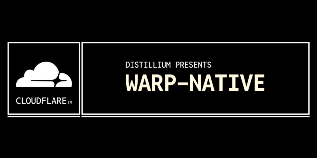 GitHub - distillium/warp-native: This script installs Cloudflare WARP in native mode via ...