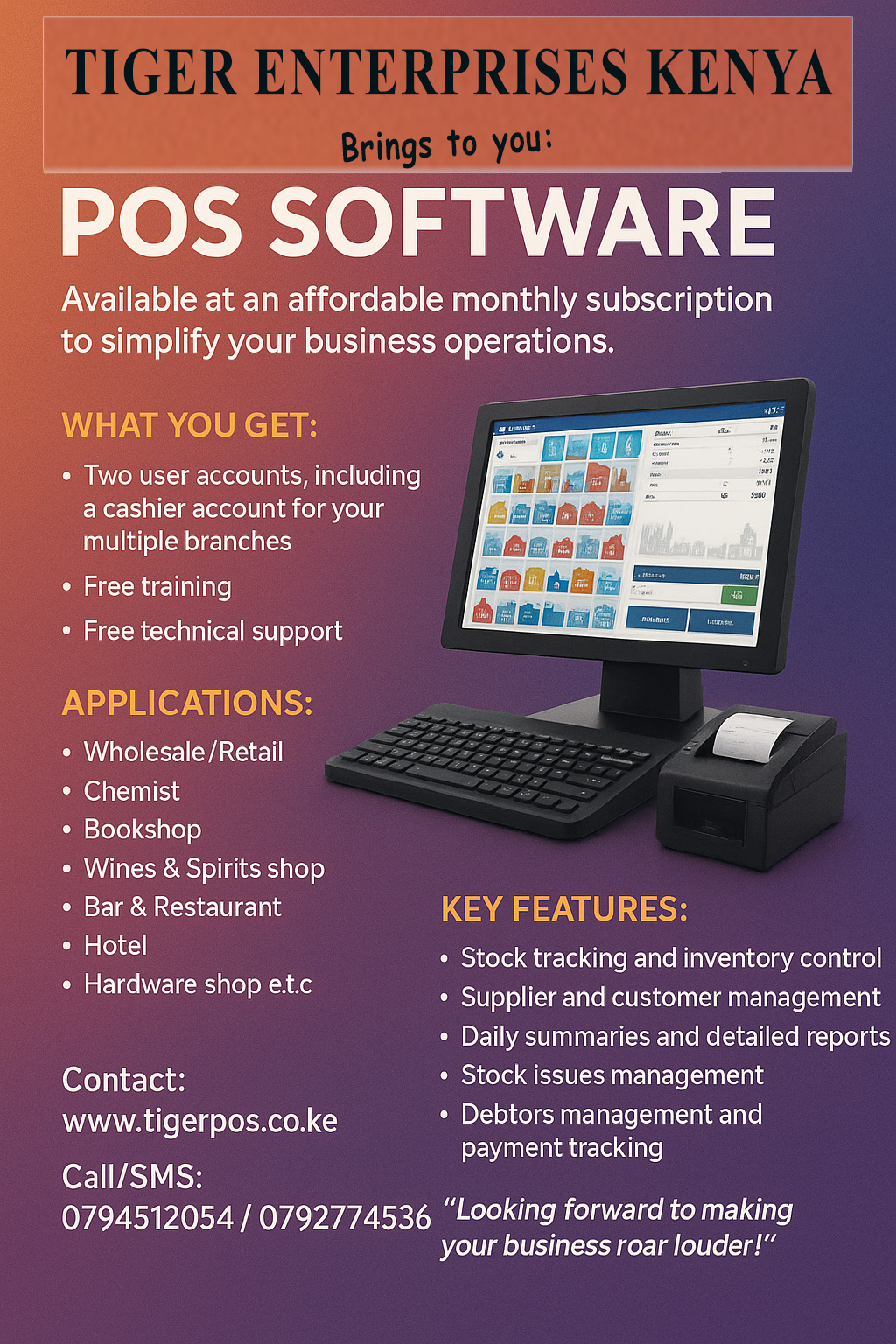 GitHub - kamaugithub/tigerpos: business solution