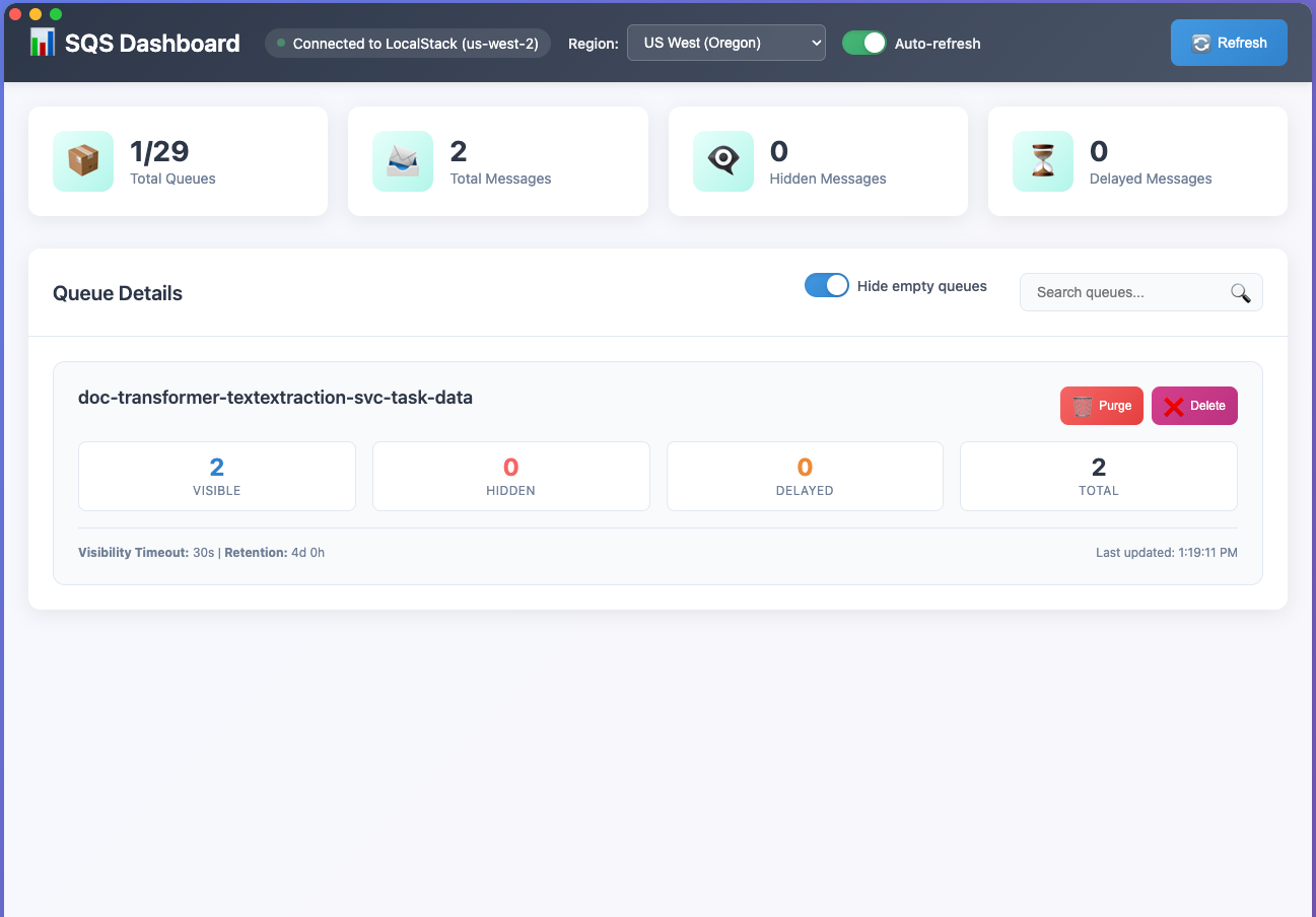 GitHub - dtarczynski/sqs-dashboard: A Electron desktop application for ...