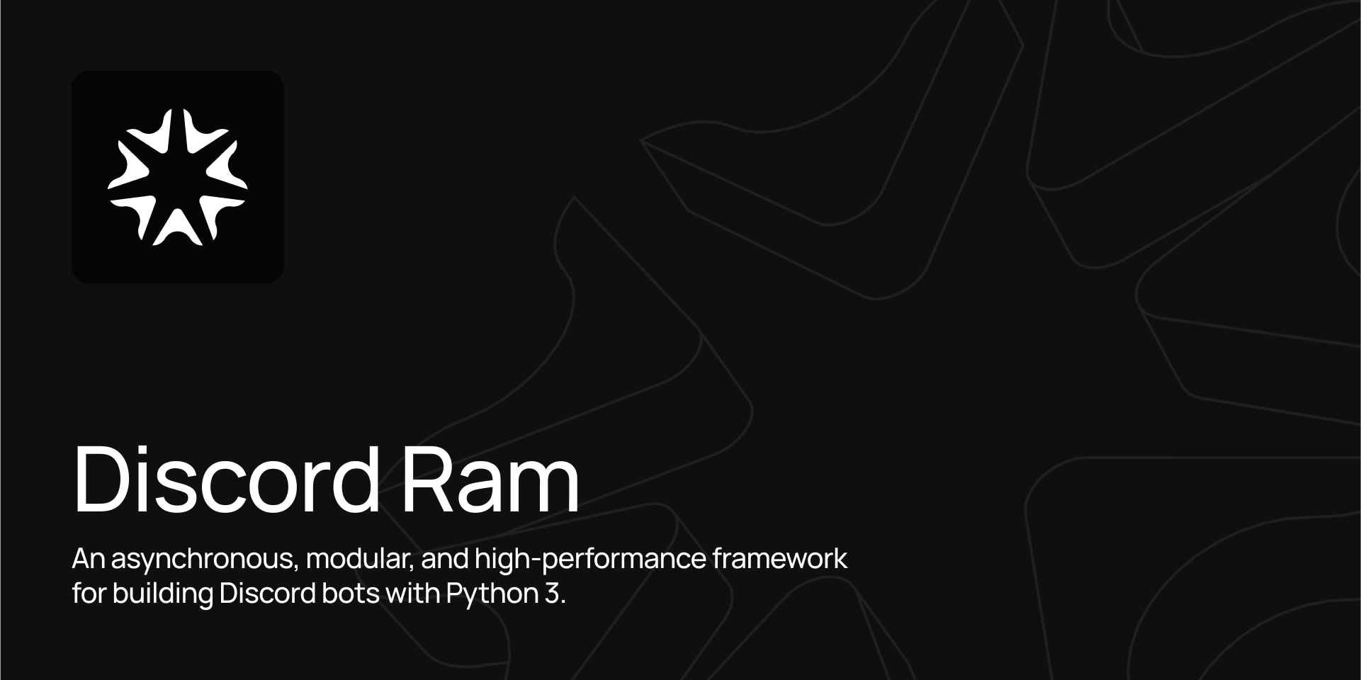 GitHub - discord-ram/discord-ram: An asynchronous, modular, and high-performance framework for ...