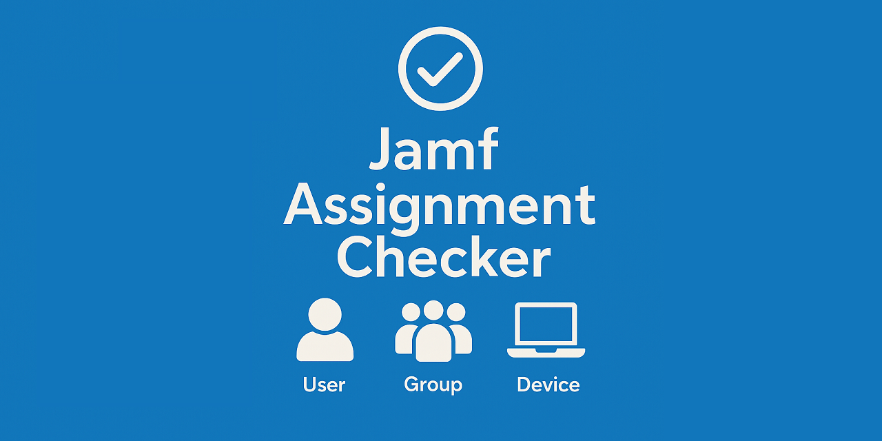 GitHub - jorgeasaurus/JamfAssignmentChecker: Checks JAMF Pro assignments for computers, users ...