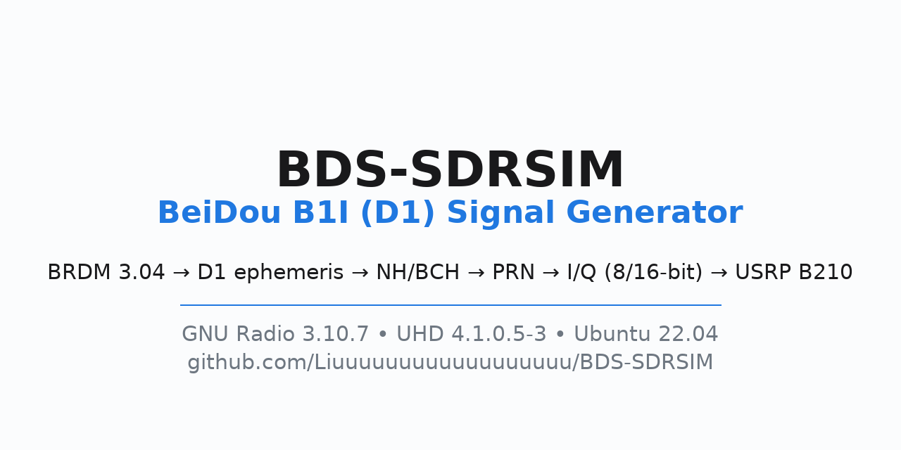 GitHub - Liuuuuuuuuuuuuuuuuuu/BDS-SDRSIM