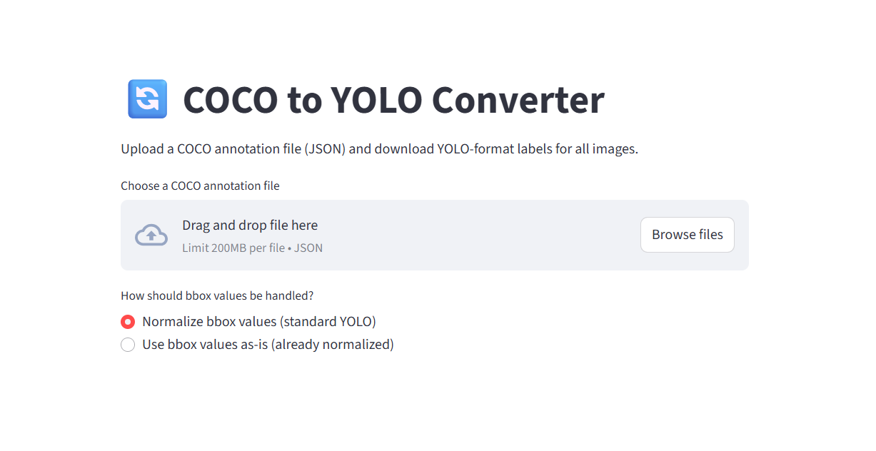 GitHub - Mat8686/coco-to-yolo-streamlit: A Streamlit web app to convert ...
