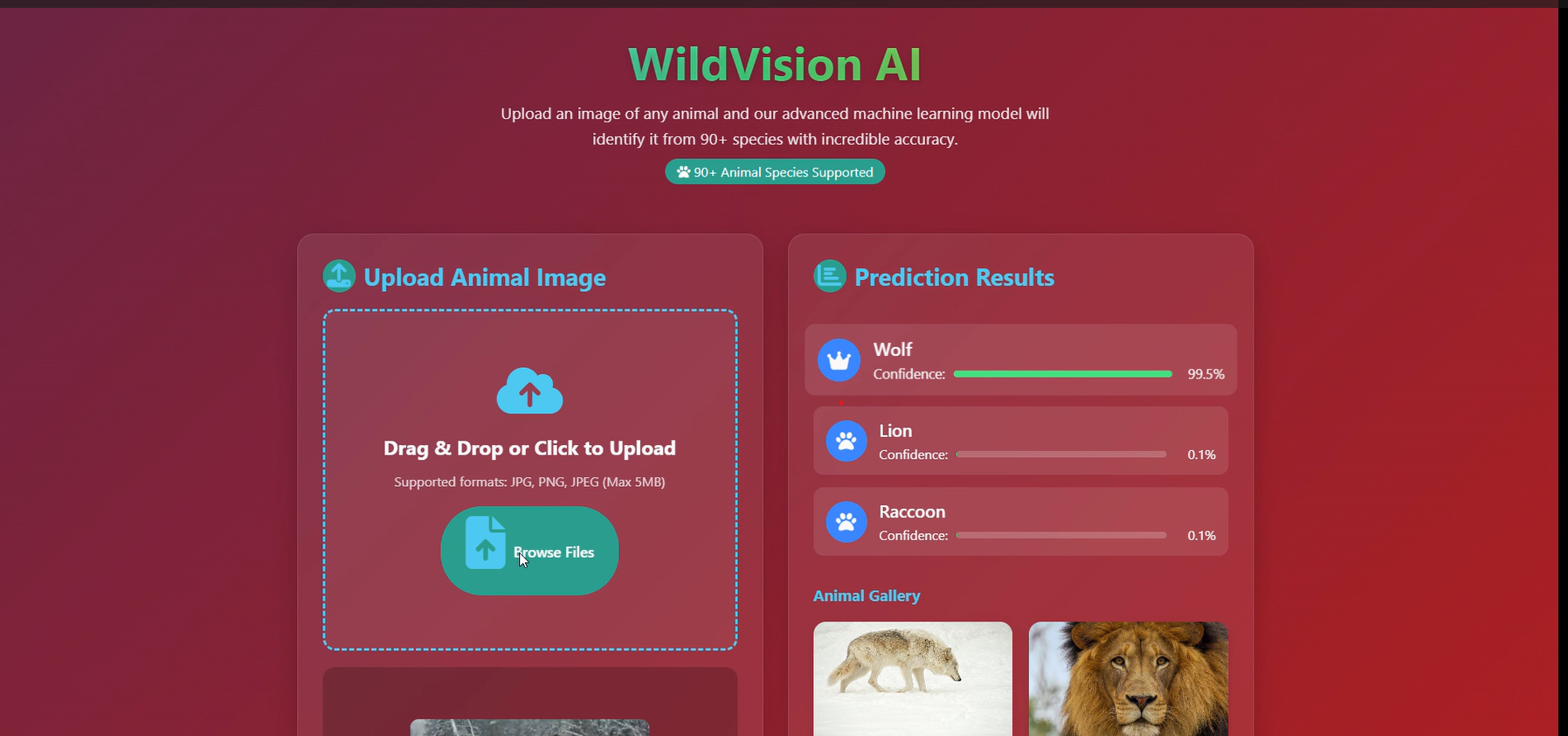 GitHub - Mr-kiran56/Animals-ML-Pred: 𝐖𝐢𝐥𝐝𝐕𝐢𝐬𝐢𝐨𝐧 𝐀𝐈 - an advanced animal recognition system that ...