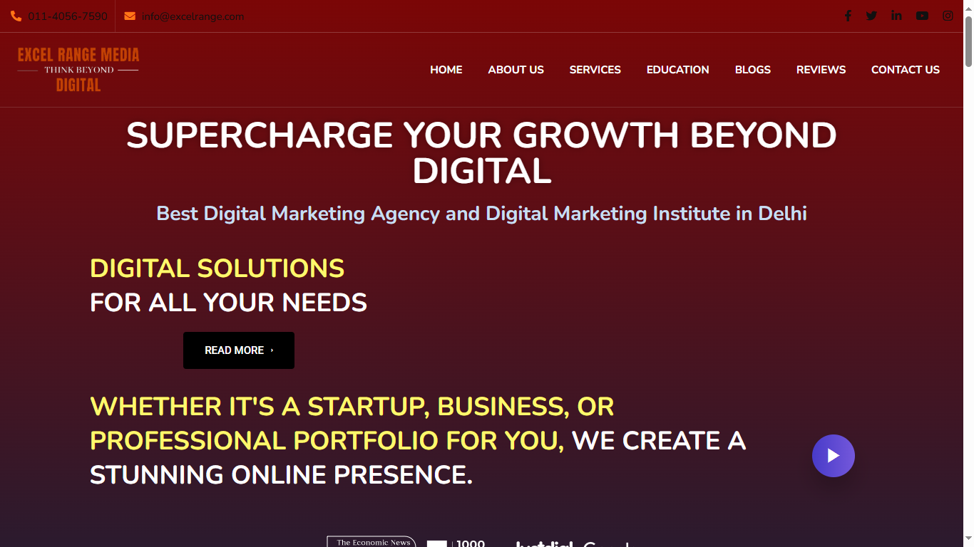 GitHub - ms-mansi/excel-range-media-wordpress-site: A custom-designed WordPress website for ...