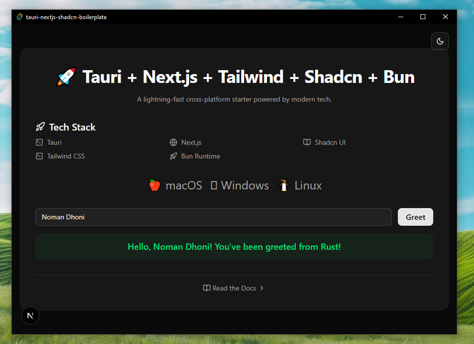GitHub - nomandhoni-cs/tauri-nextjs-shadcn-boilerplate: A modern cross-platform desktop app ...