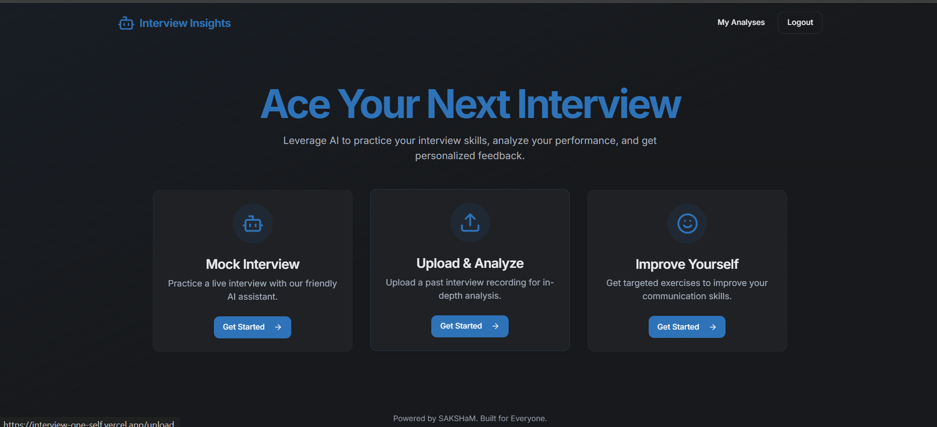 GitHub - horus-bot/interview: Interview OneSelf is an AI-powered mock interview platform that ...