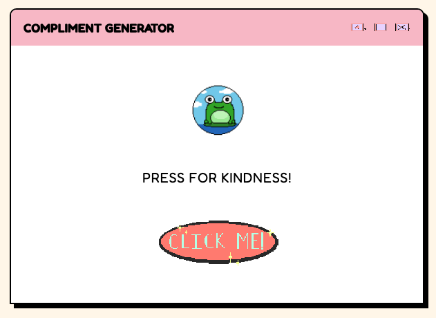 GitHub - carolinezurs/Compliment-Generator: A feel-good web app that ...