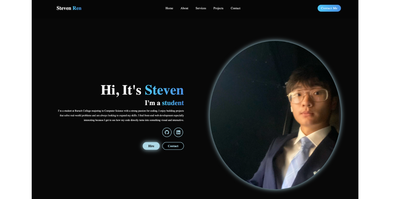 GitHub - StevenRen5/html-css-personal-portfolio-website