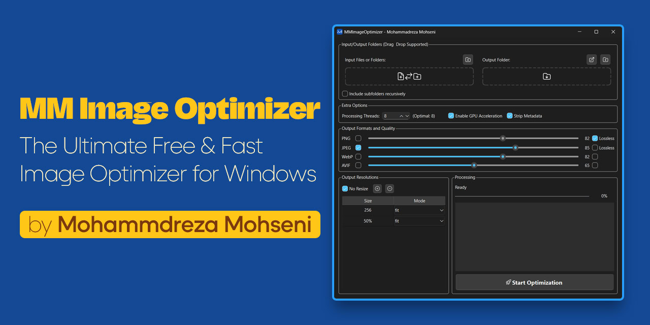 GitHub - mohseni-mr/MMImageOptimizer: The Ultimate Free & Fast Image Optimizer for Windows
