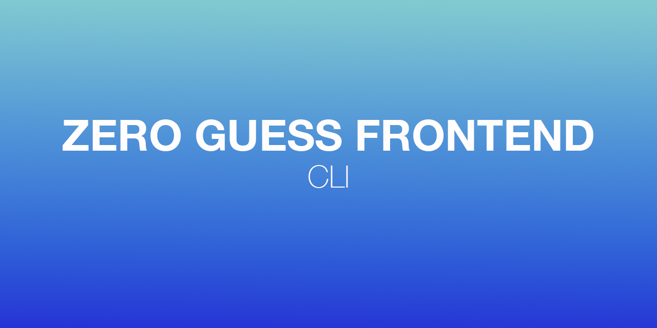 GitHub - LAYT73/zero-guess-frontend: Zero-config CLI tool for engineering-grade frontend project ...