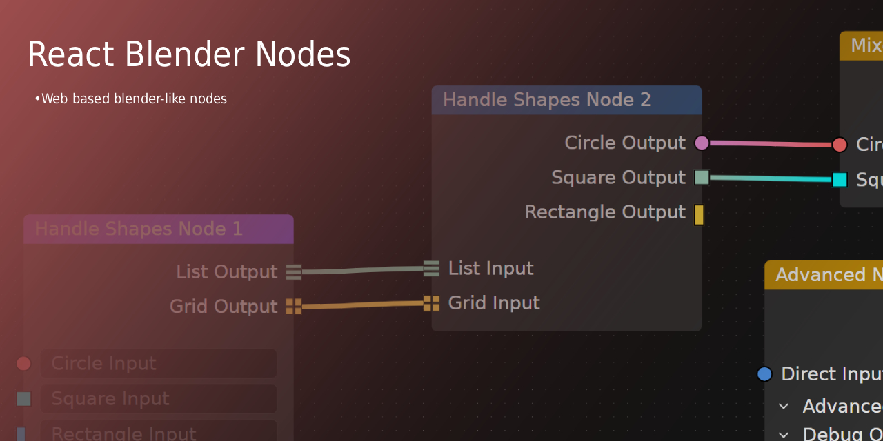 GitHub - TheClearSky/react-blender-nodes: Inspired by blender nodes, a ...