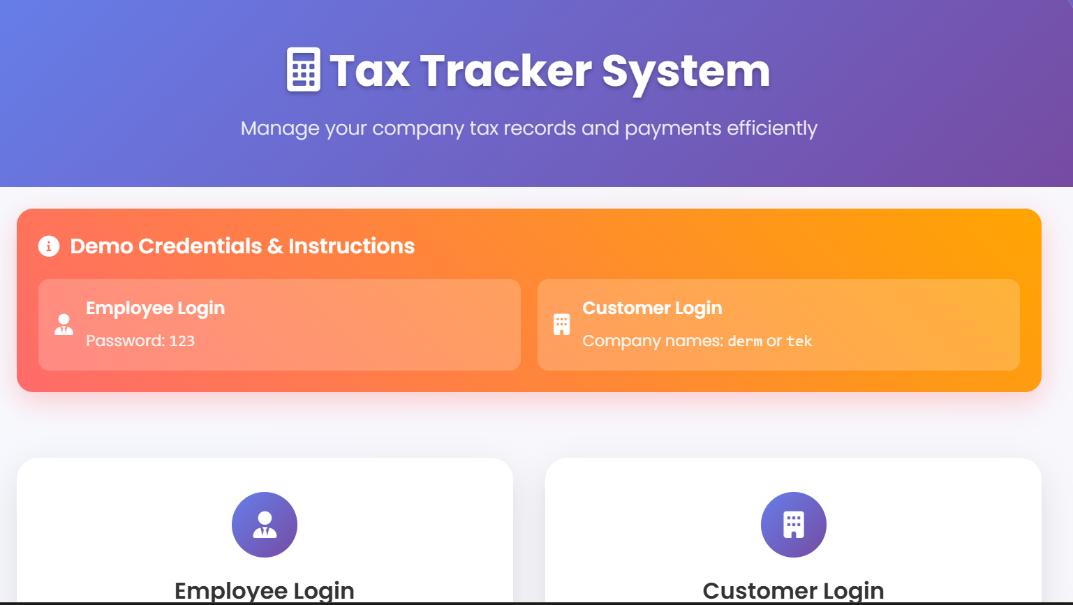 GitHub - Rahul9121/tax-tracker-system: A Flask-based tax tracking ...
