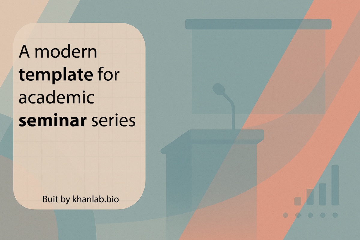 GitHub - khan-lab/seminar-website-template: Jekyll + Bootstrap template for seminar/event series