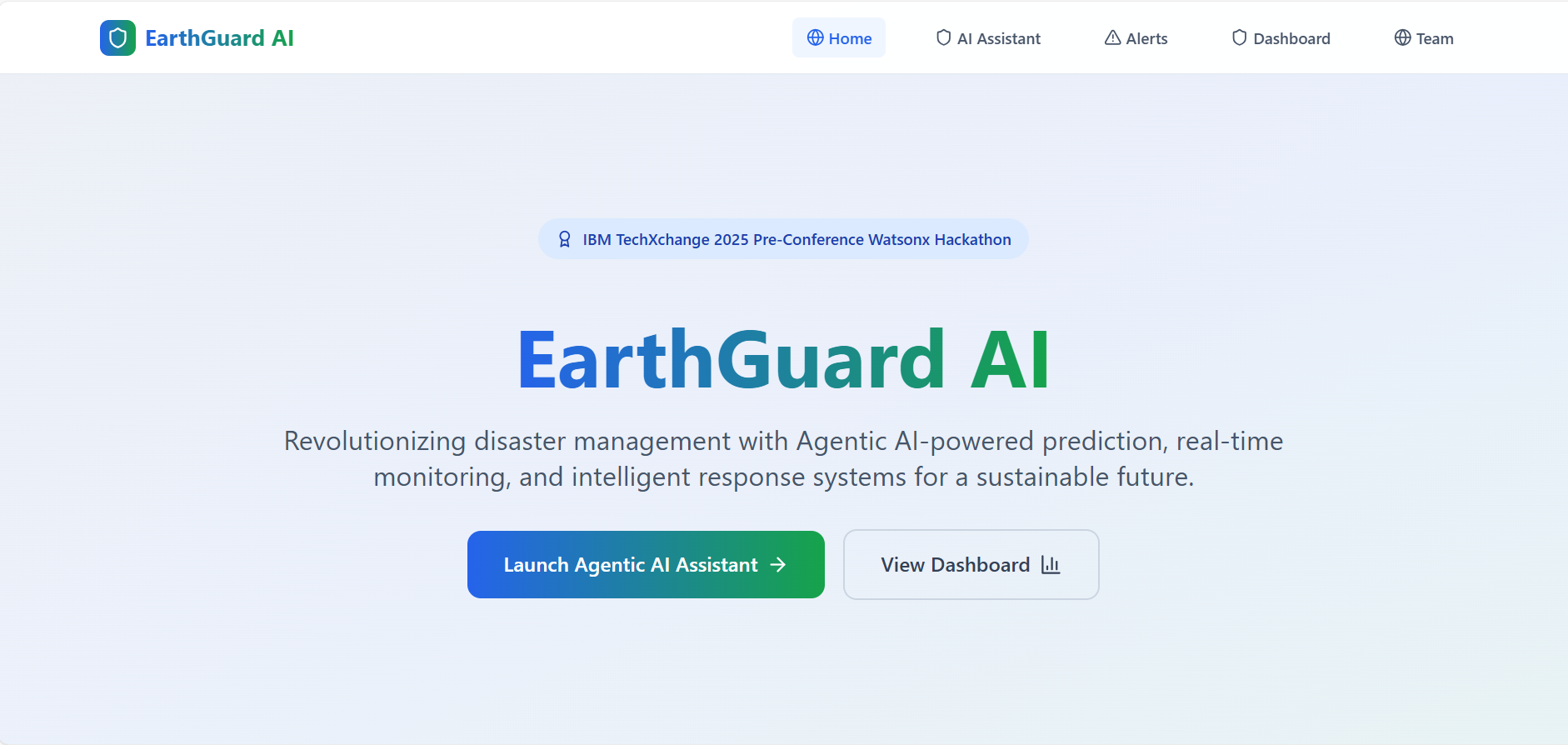 GitHub - Dhaneshvar/EarthGuard-AI---IBM_Techxchange_PreConference ...