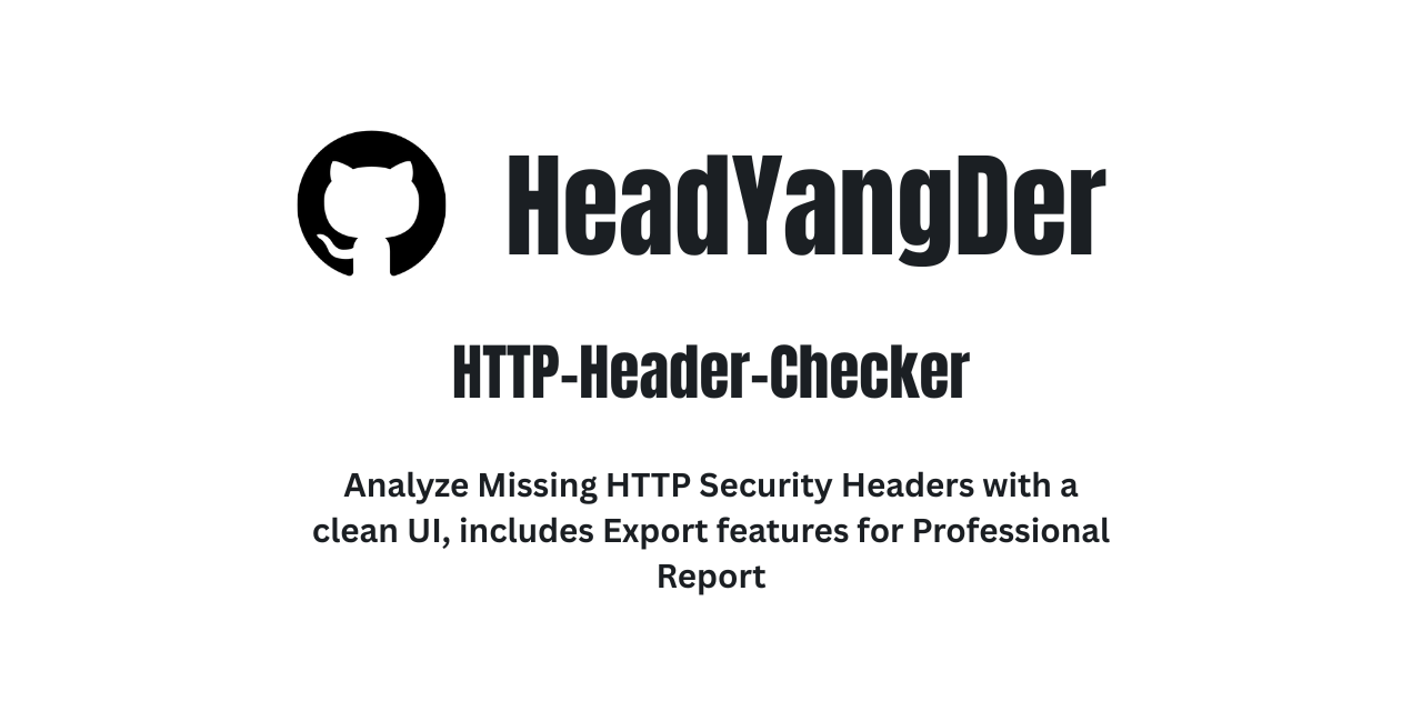 GitHub - Theethat-Thamwasin/HeadYangDer-HTTP-Header-Checker: A Burp Suite extension that helps ...