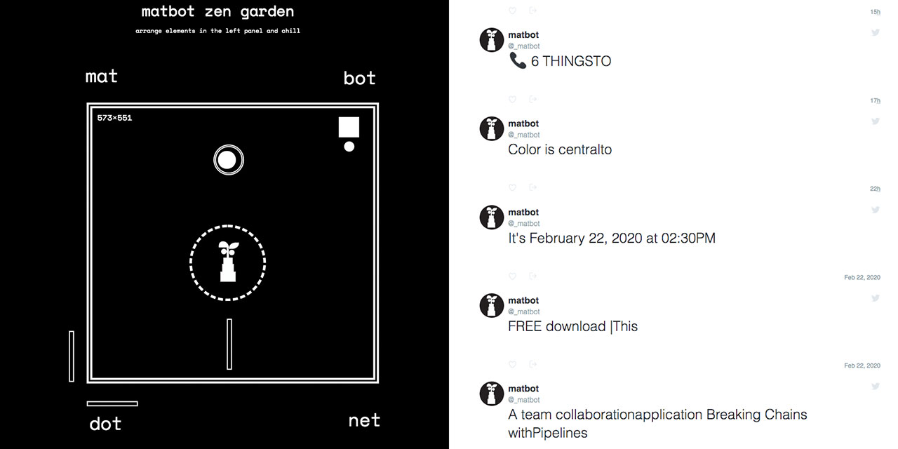 GitHub - discoform/matbot: Personal Twitter Bot with its own zen garden website. Arrange your ...
