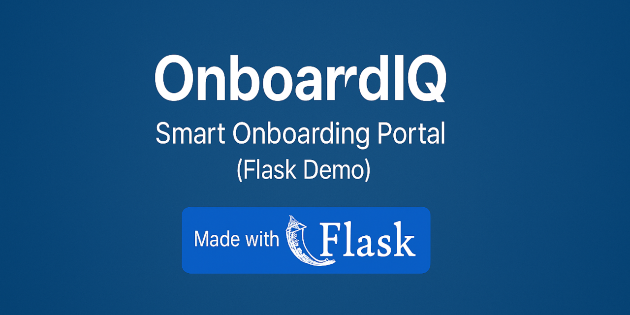 GitHub - drfb02/OnboardIQ_Flask: OnboardIQ is a modular onboarding and ...
