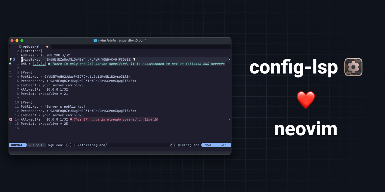 GitHub - Myzel394/config-lsp.nvim: Neovim plugin for config-lsp; LSP for your config files ...