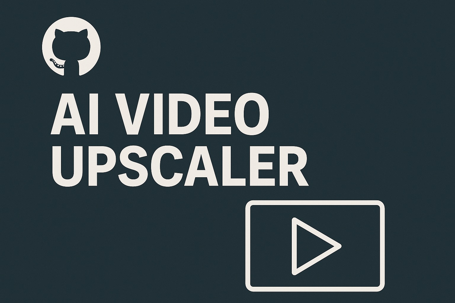 GitHub - ariellecpx/ai-download-upscaler: Free, open-source AI video upscaling using Real-ESRGAN ...