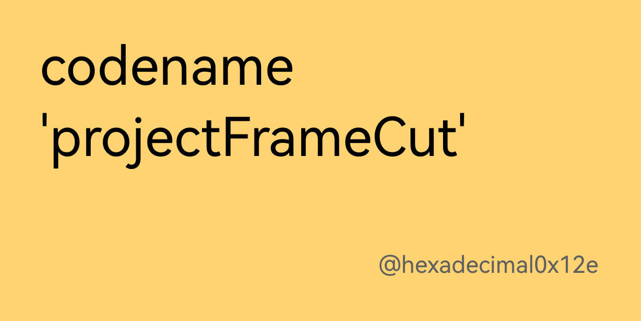 GitHub - hexadecimal0x12e/projectFrameCut: todo