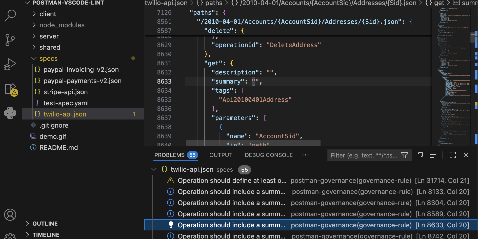 GitHub - postman-cs/postman-vscode-lint: Real-time API governance validation using Postman CLI ...