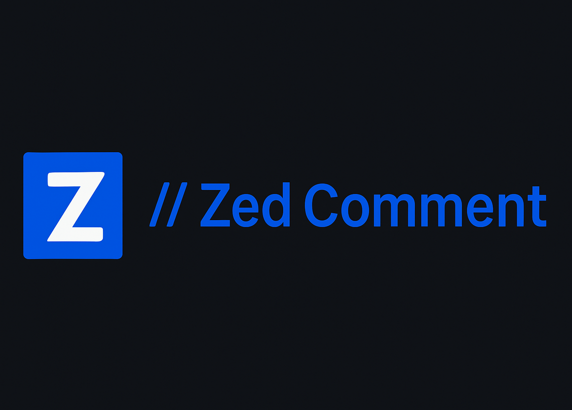 GitHub - thedadams/zed-comment: A comment extension for the Zed editor