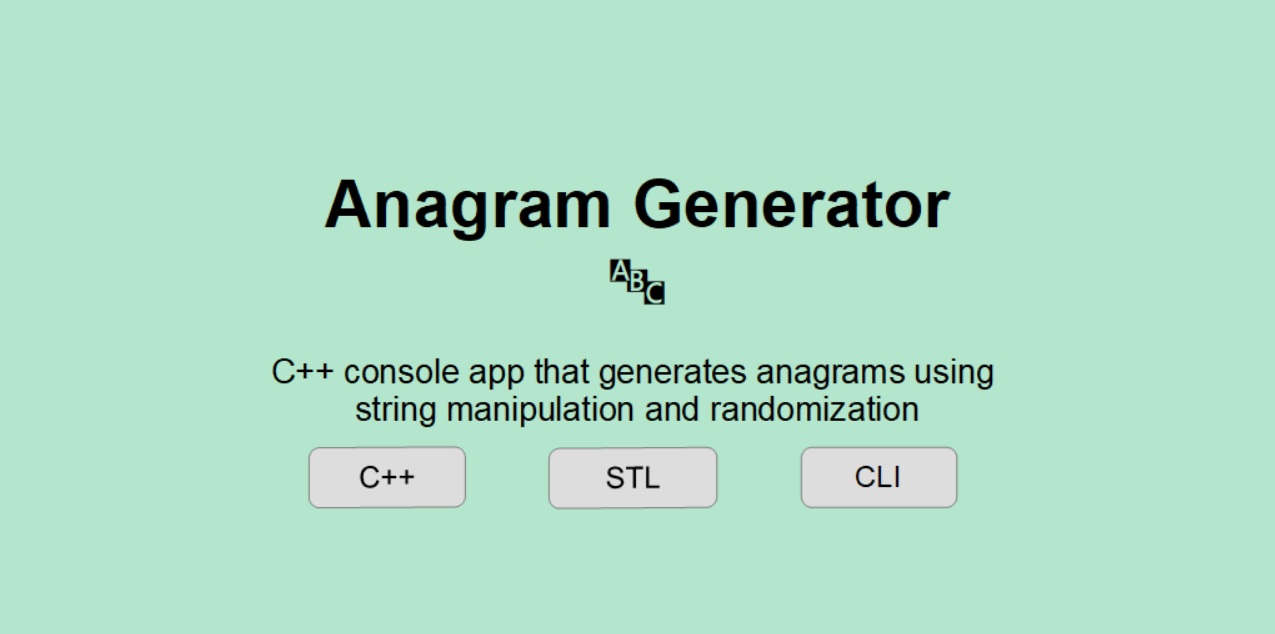 anagram-generator · GitHub Topics · GitHub