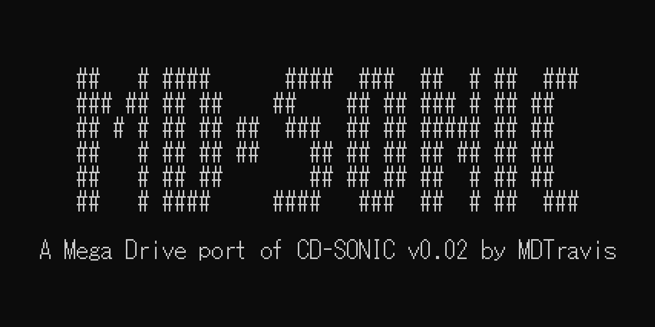 GitHub - MDTravisYT/MD-SONIC: A Mega Drive port of CD-SONIC v0.02 by MDTravis