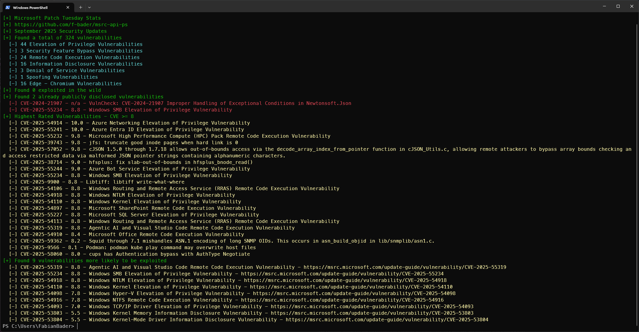 GitHub - f-bader/MSRC-PatchReview: A PowerShell variant of the amazing patch_review.py by ...
