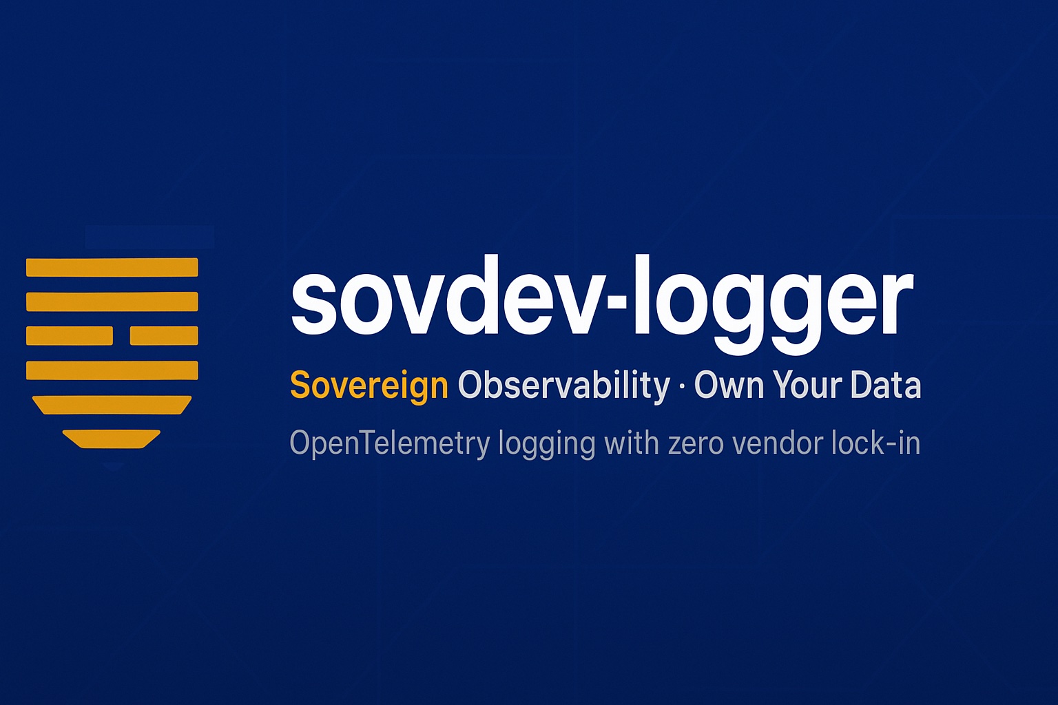 GitHub - norwegianredcross/sovdev-logger: Zero-effort structured logging with OpenTelemetry. One ...