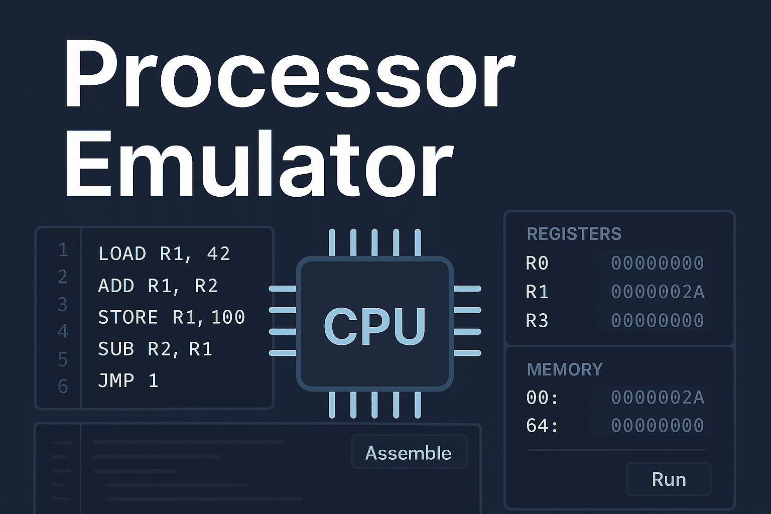 GitHub - ChaoticPost/assembly_emulator_v2: Разработка ПО Мирэа v2