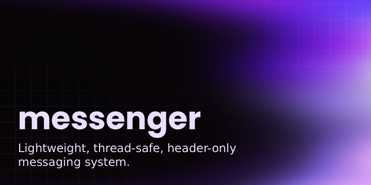 GitHub - xeroconf/messenger: Lightweight, thread-safe, header-only C++ ...