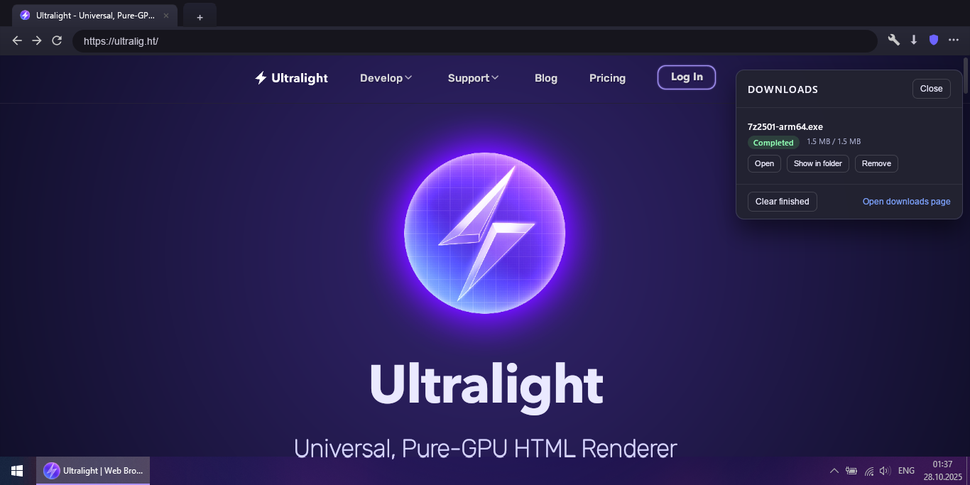 GitHub - ovsky/Ultralight-WebBrowser: Web Browser built on top of the ...