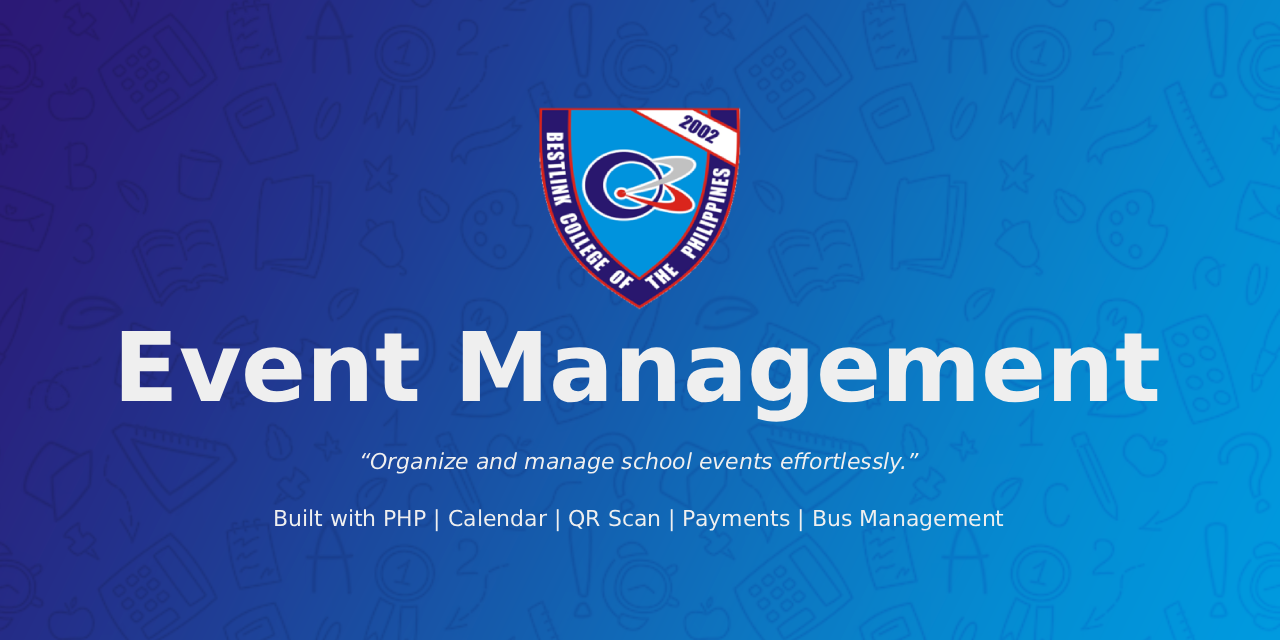 GitHub - Ryderhxrzy/Event-Management-System: Event Management System — A web-based platform ...