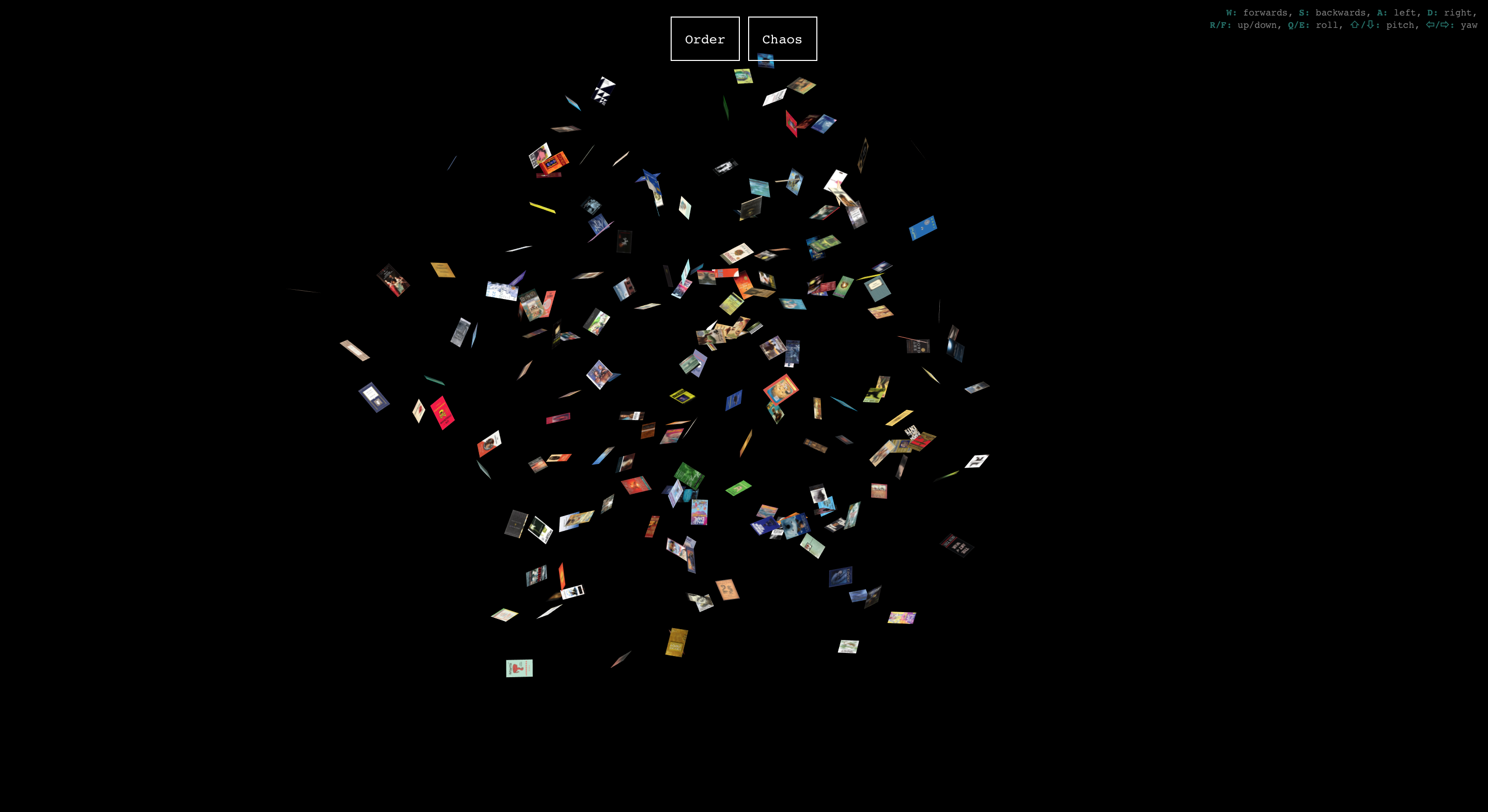 GitHub - eio/books: interactive 3D reading list made with WebGL/three.js