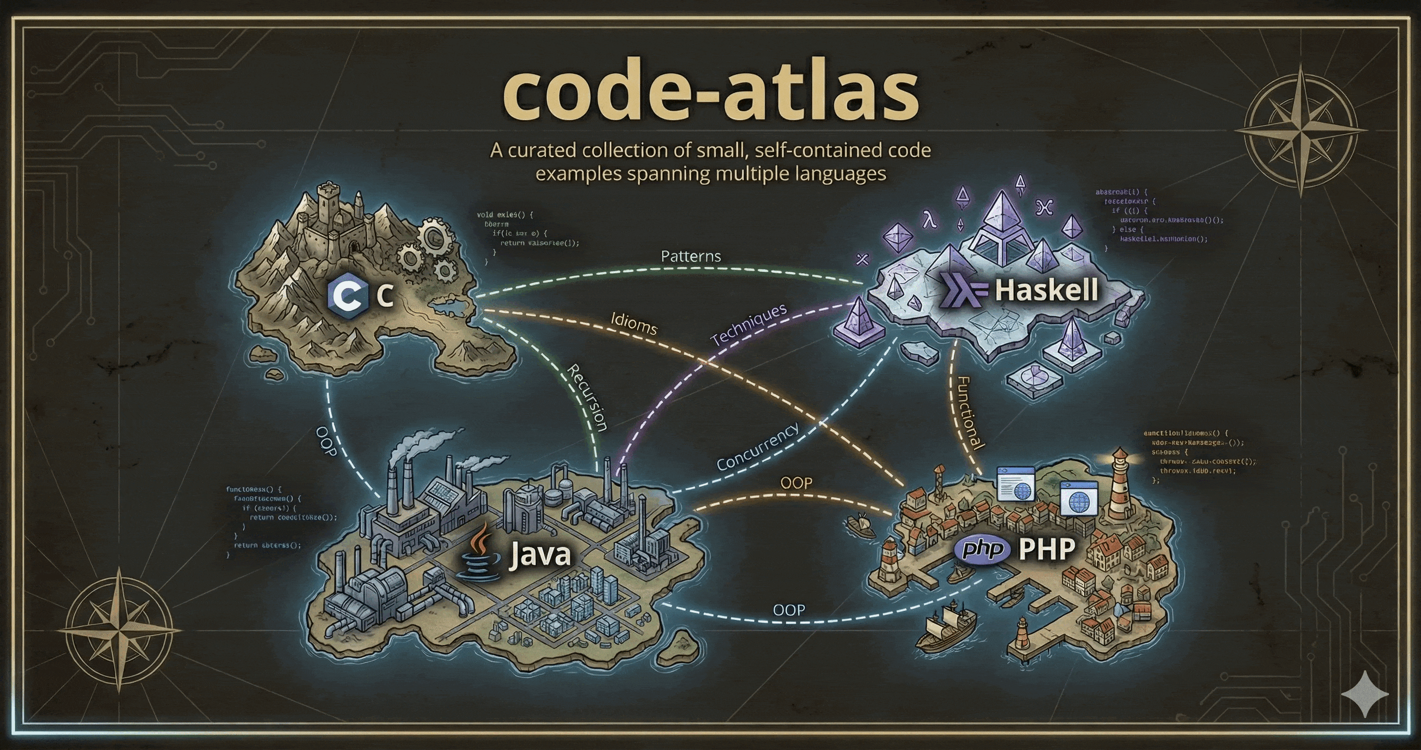 GitHub - derfabiannn/code-atlas: A curated collection of small, self-contained code examples ...