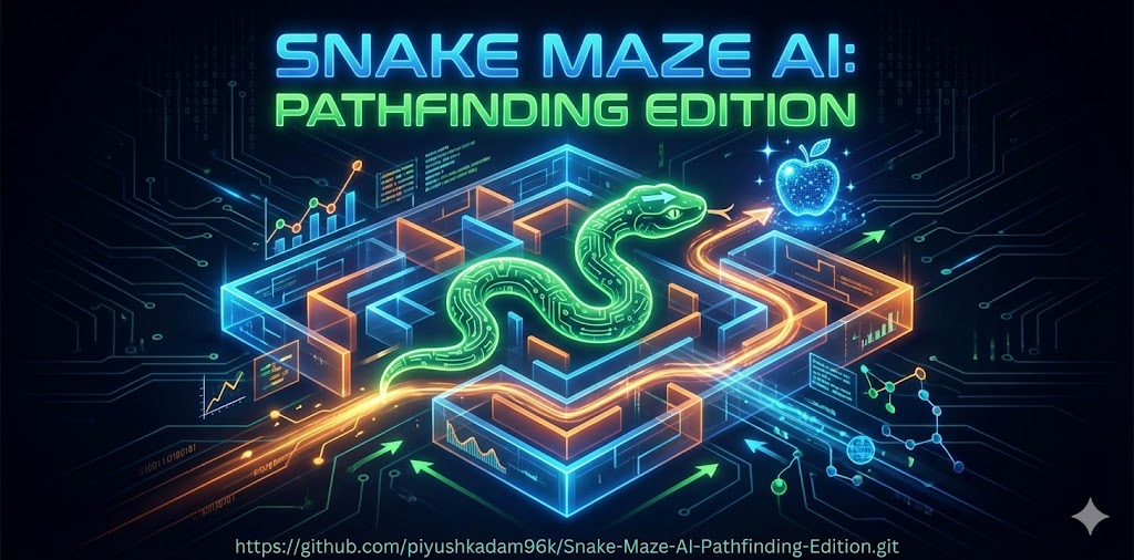 GitHub - piyushkadam96k/Snake-Maze-AI-Pathfinding-Edition: A modern ...