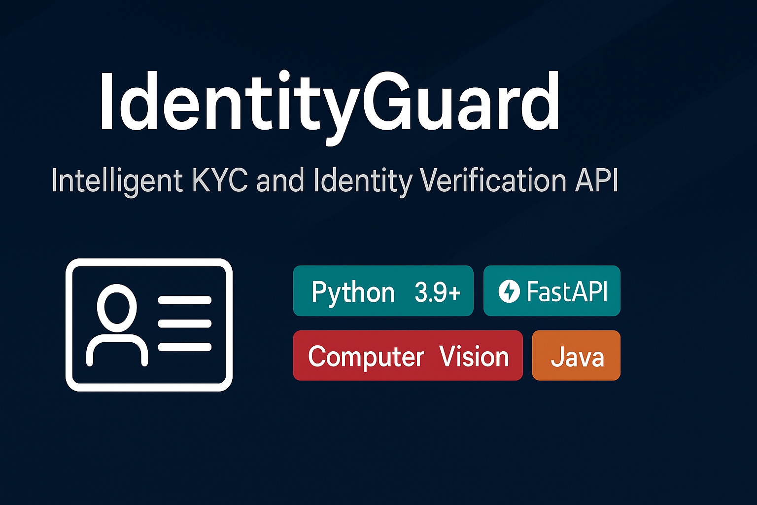 GitHub - edsboys/IdentityGuard-KYC: AI-powered KYC solution with Liveness Detection, OCR, and ...