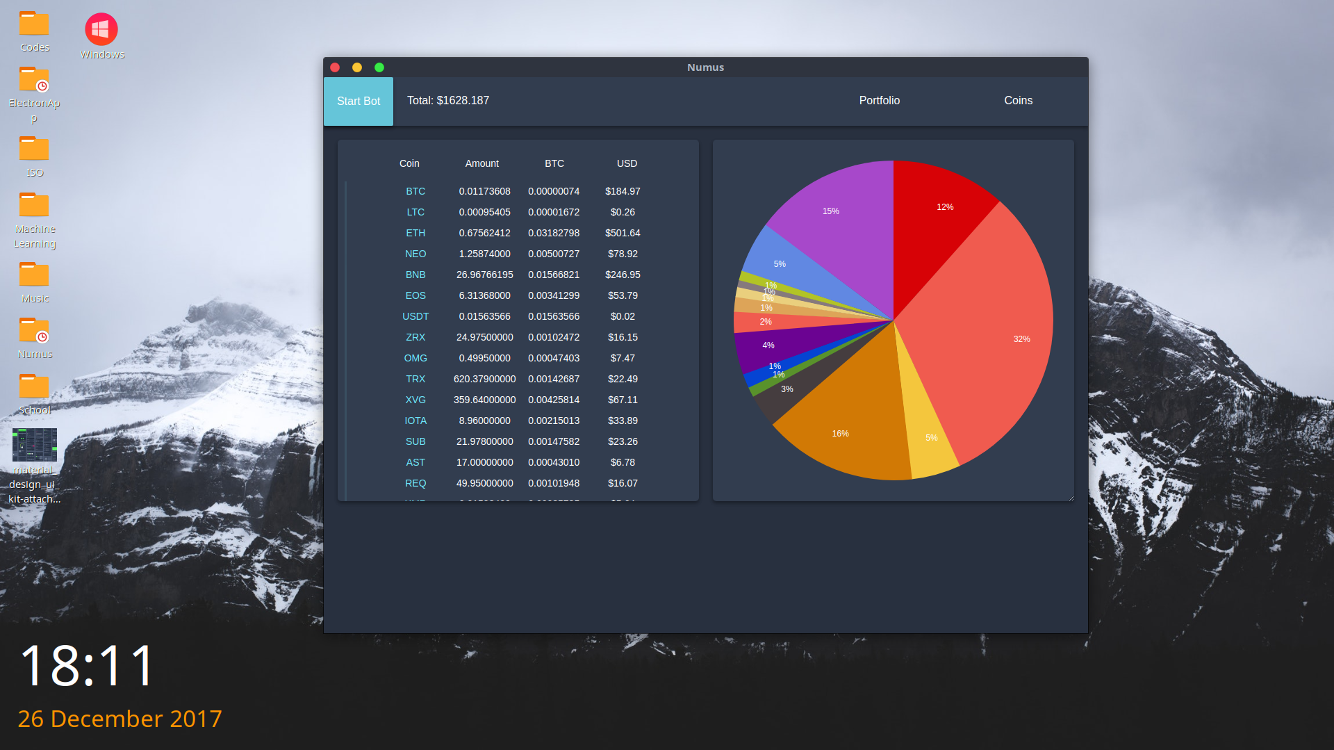 GitHub - JonCGroberg/Numus: Cryptocurrency tracker built for the web and desktop written using ...