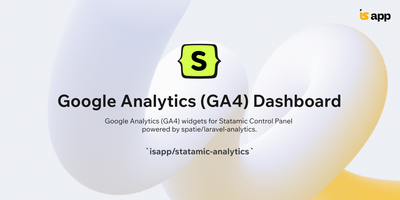 GitHub - isap-ou/statamic-analytics: Google Analytics (GA4) widgets for ...