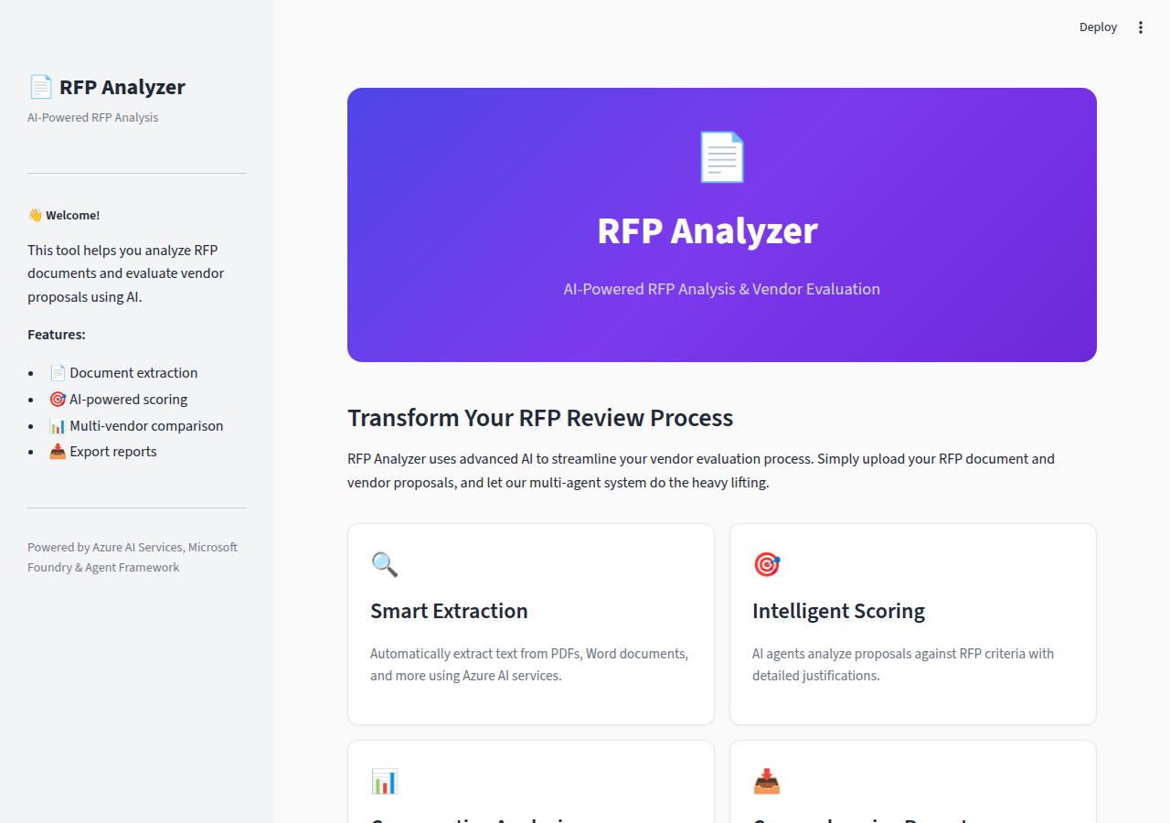 GitHub - amgdy/rfp-analyzer: An AI-powered application for analyzing ...