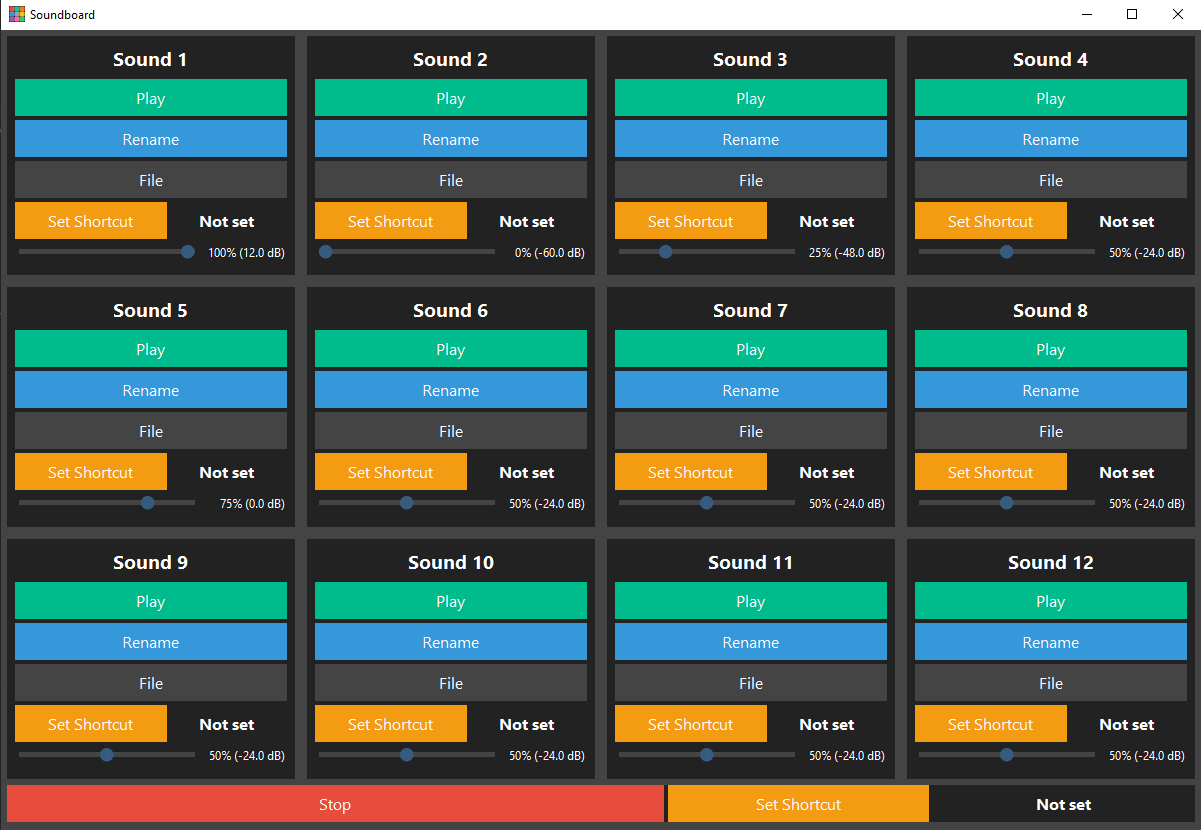 GitHub - Magnorbis/soundboard: Soundboard is a lightweight Windows ...