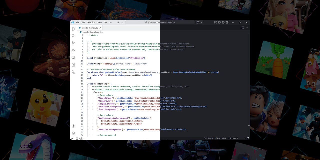 GitHub - ryanlua/roblox-studio-vscode-theme: Roblox Studio light and ...