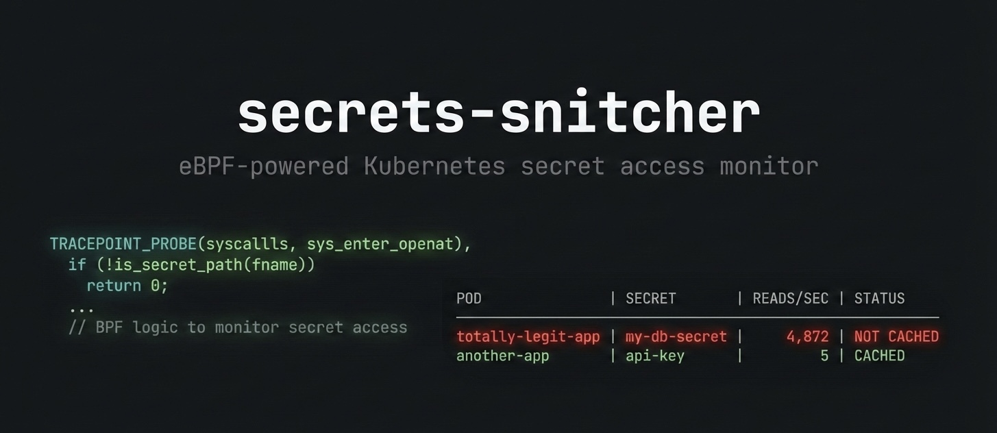 GitHub - pizzabits/secrets-snitcher: 300 lines eBPF tool that shows ...