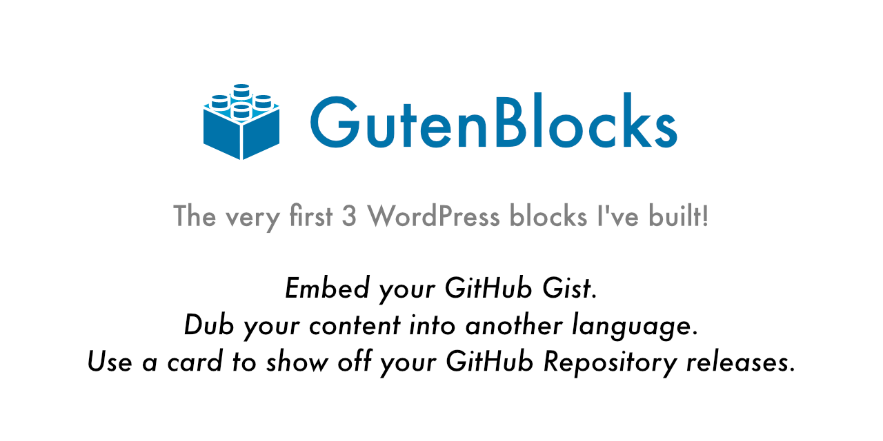 GitHub - imath/gutenblocks: My personal collection of Gutenberg blocks.